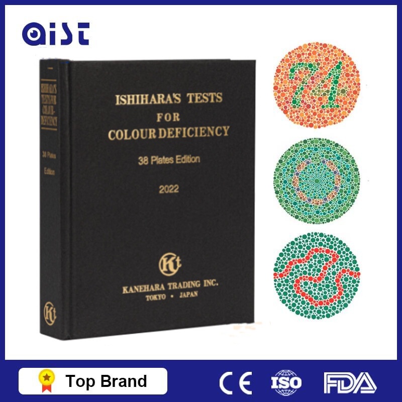 Hot Selling 2024 New Publish Ishihara Book 38 Plates Optometry Color ...