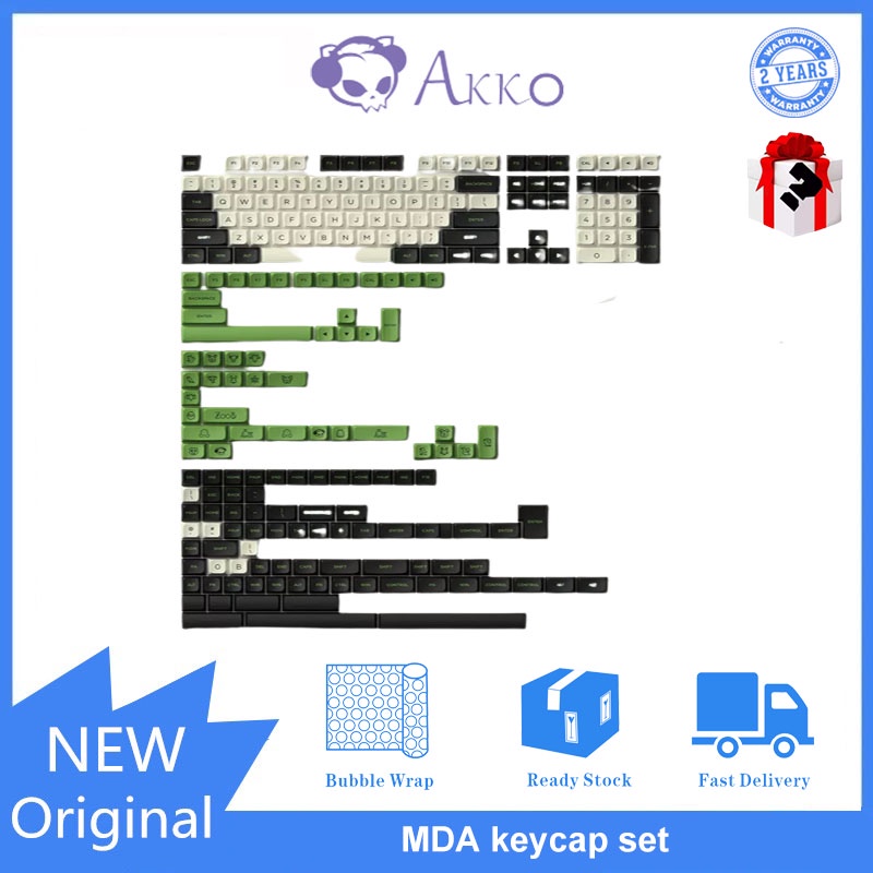 AKKO MDA Profile Keycap Set Olivia Panda Mechanical Keyboard Keycap ...