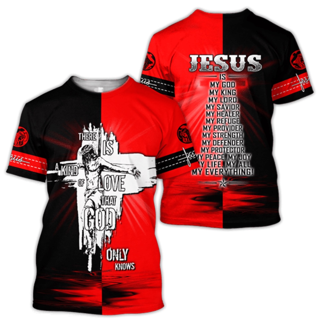 2023 Summer Jesus Christ 3D Print Men's T-Shirt Fashion Casual ...
