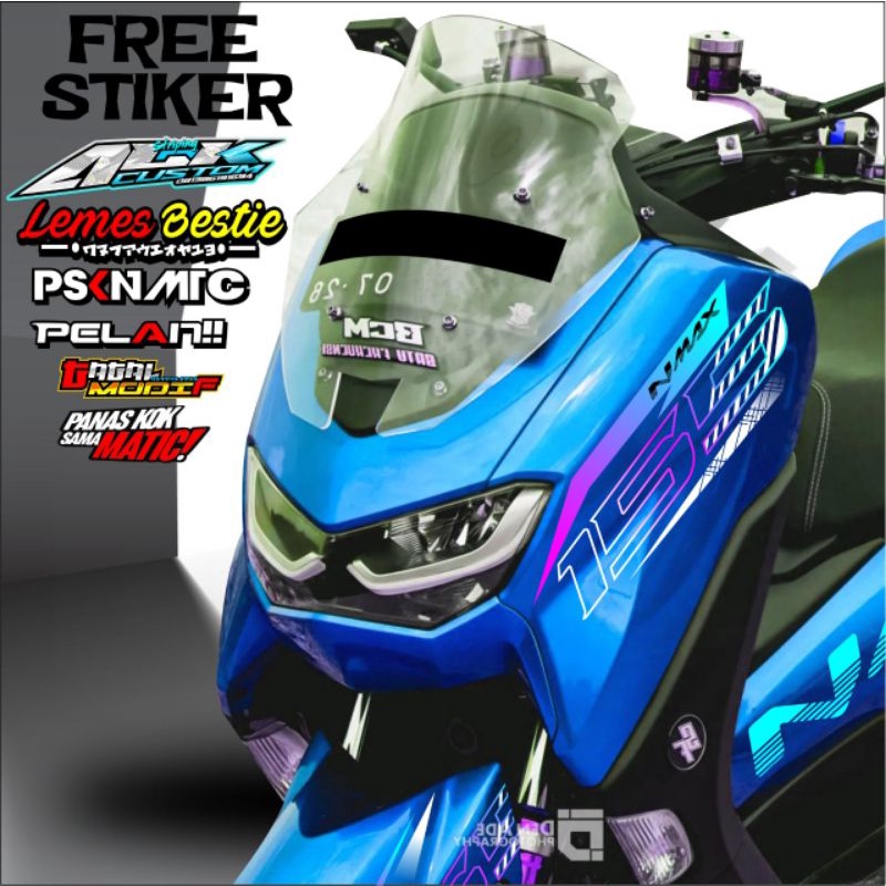 N MAX STRIPING NMAX 155 STICKER TRANSPARENT | Shopee Philippines