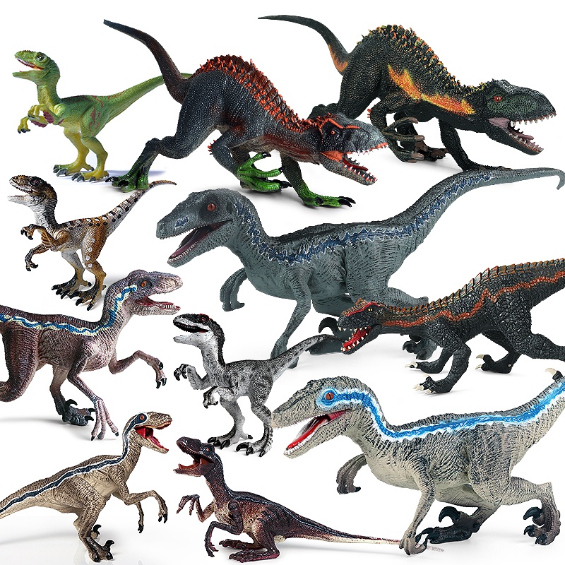 Jurassic Indominus Rex Blue Velociraptor Indoraptor Action Figures Open ...