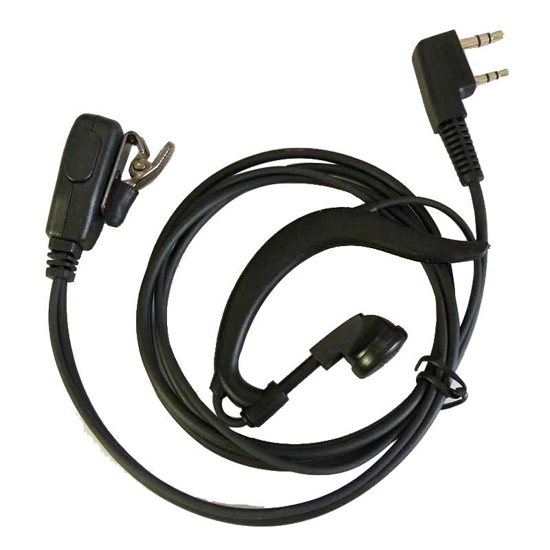 2 Pin Headset for BAOFENG UV5R KENWOOD Walkie Talkie Security Anti ...