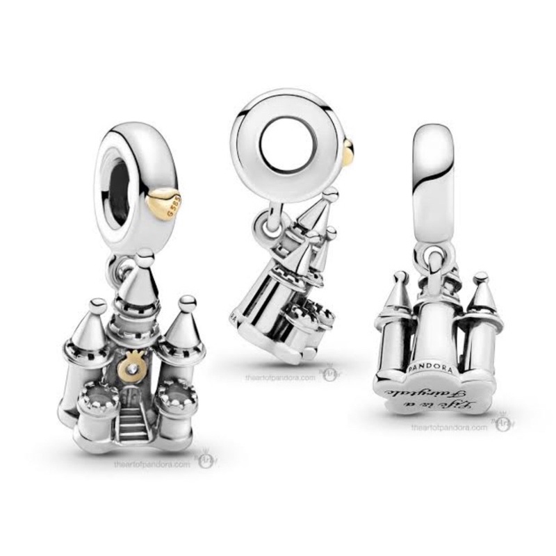 Pandora Two Tone castle charm Authentic 1 (14 K Gold) | Shopee Philippines
