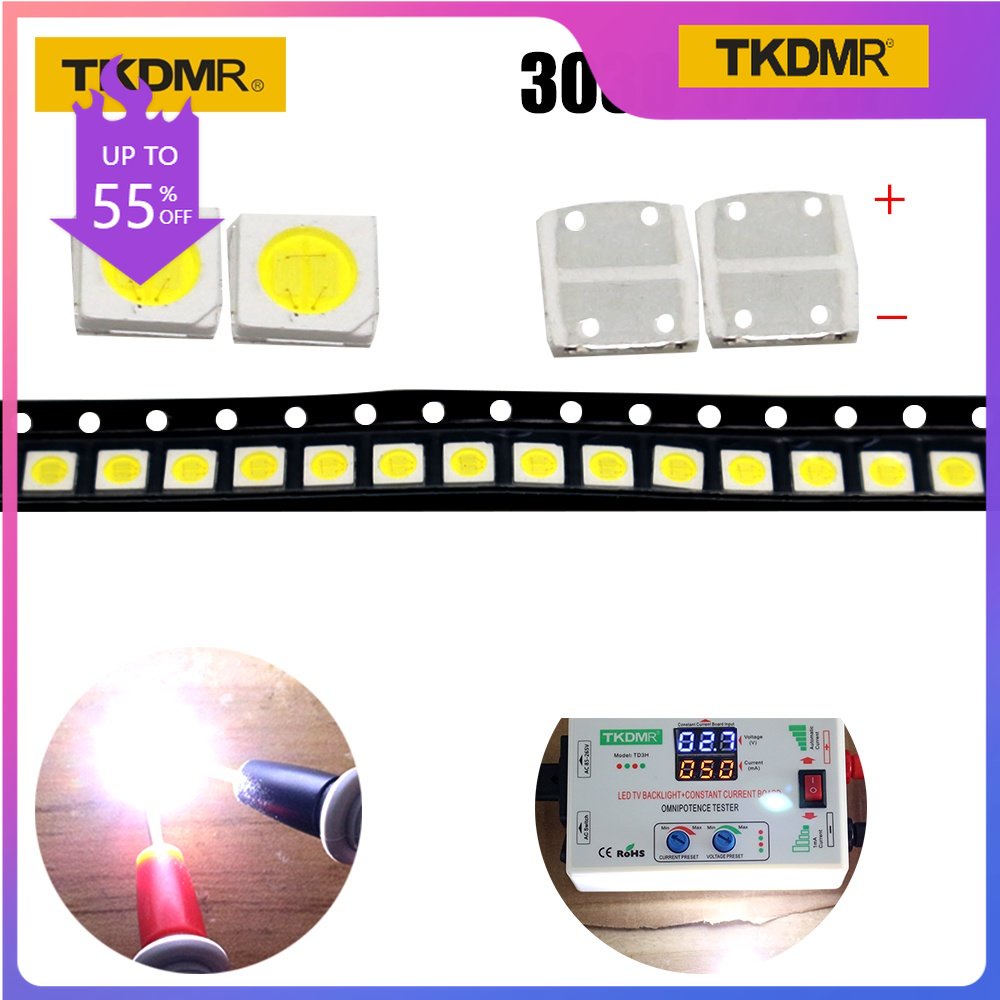 TKDMR 100/50pcs JF LED Backlight High Power 2W 3030 3V Current 500MA ...