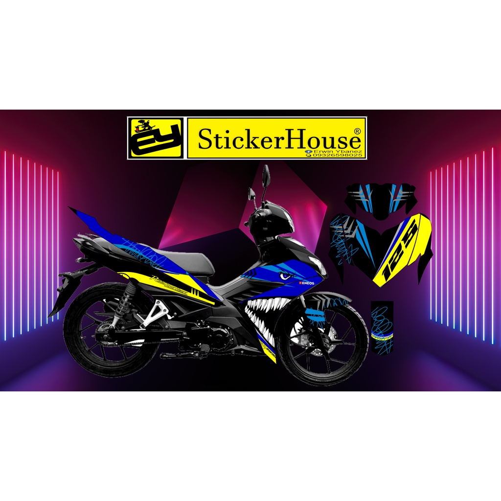 EURO Marvel 125 Decals Laminated | Shopee Philippines