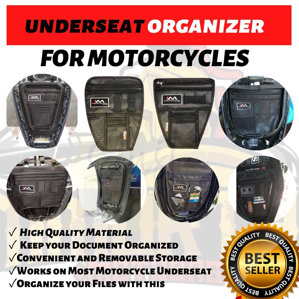 Immortal Underseat Organizer for All Motorcycles with Free Utility ...