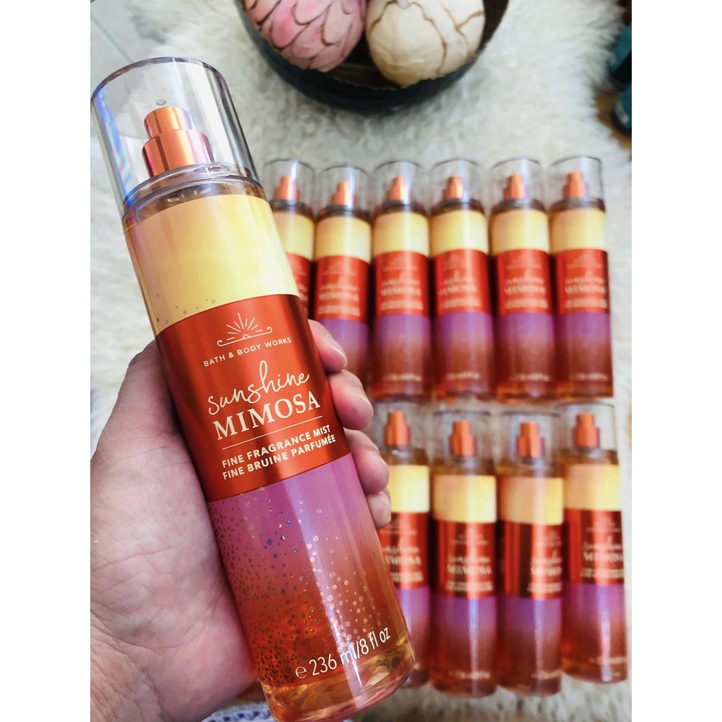 AUTHENTIC Sunshine Mimosa Bath & Body Works Fine Fragrance Mist 236 ml ...