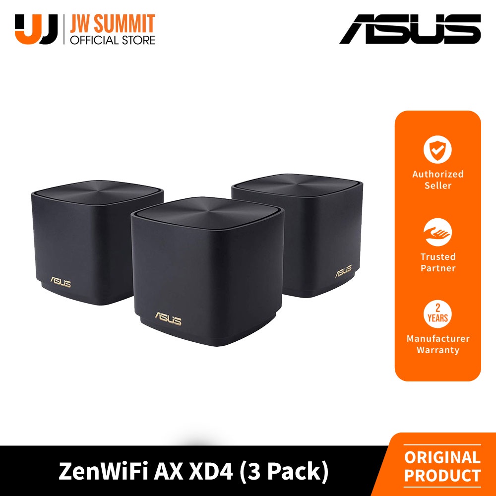 ASUS ZenWiFi AX XD4 1800Mbps, AiMesh, Mini Whole Home Dual band Mesh ...