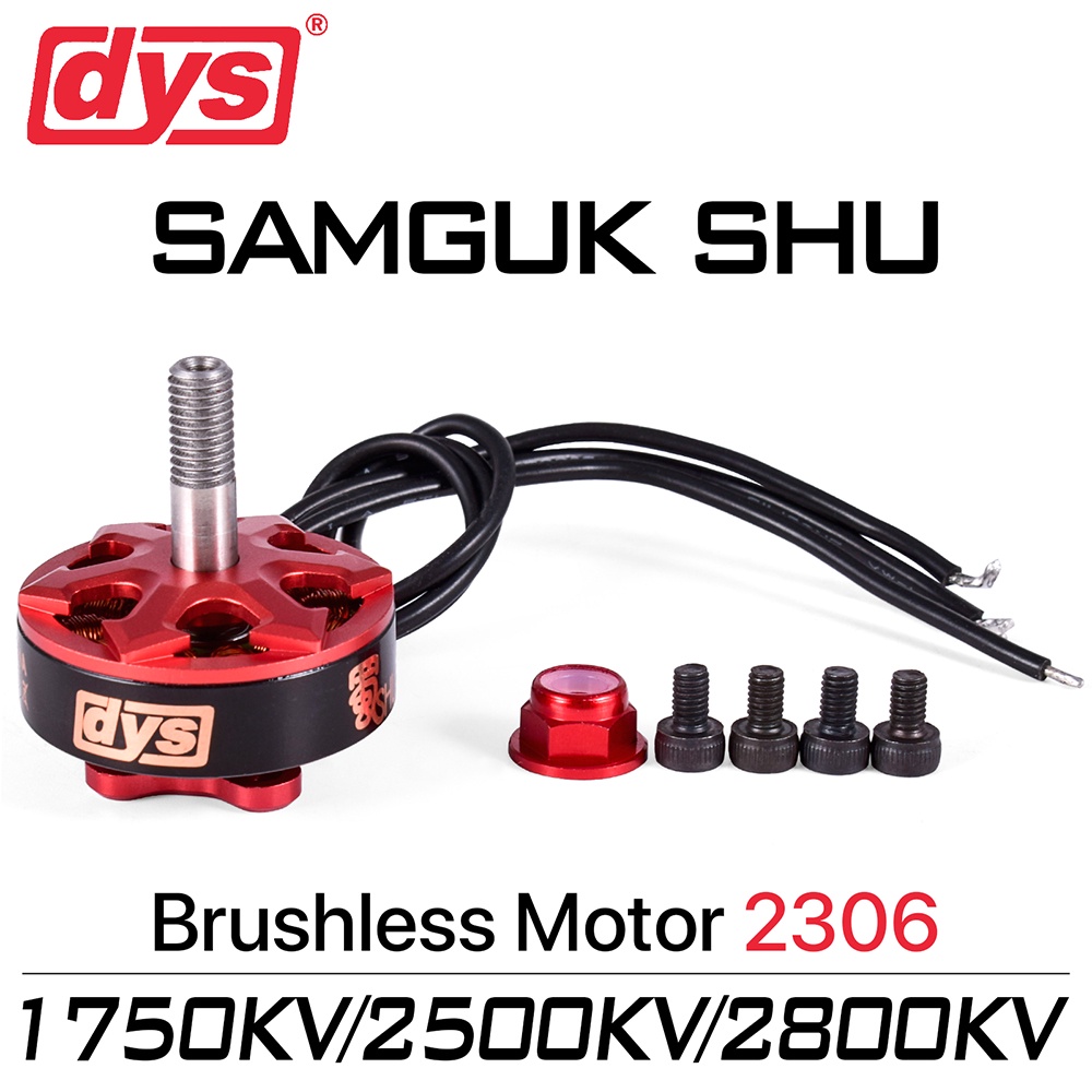 DYS Samguk Series Shu Brushless Motor 2306 1750kv 2500kv 2800kv 3-6S ...