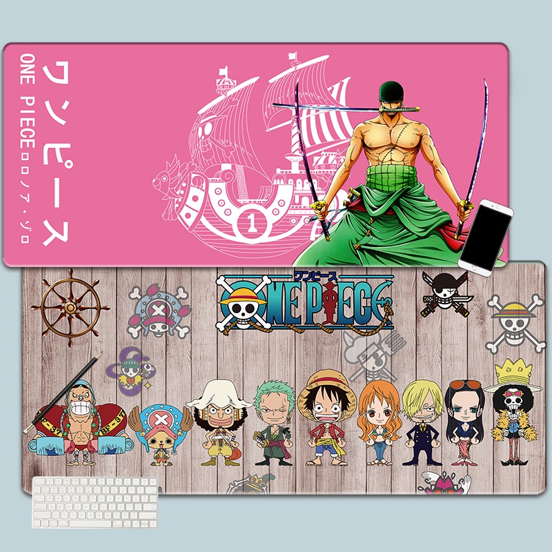 One Piece Oversized Mouse Pad Luffy Sauron Ace Nami Sabo Female Emperor ...