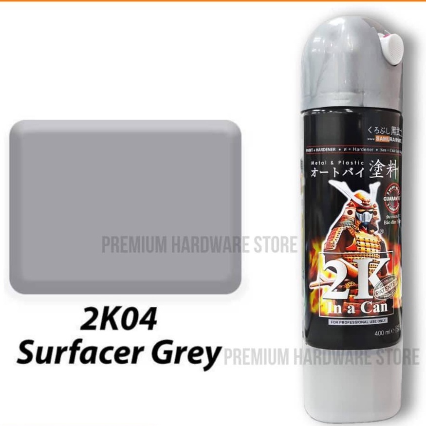 Samurai 2K04 Epoxy surfacer grey 2k 400ml | Shopee Philippines
