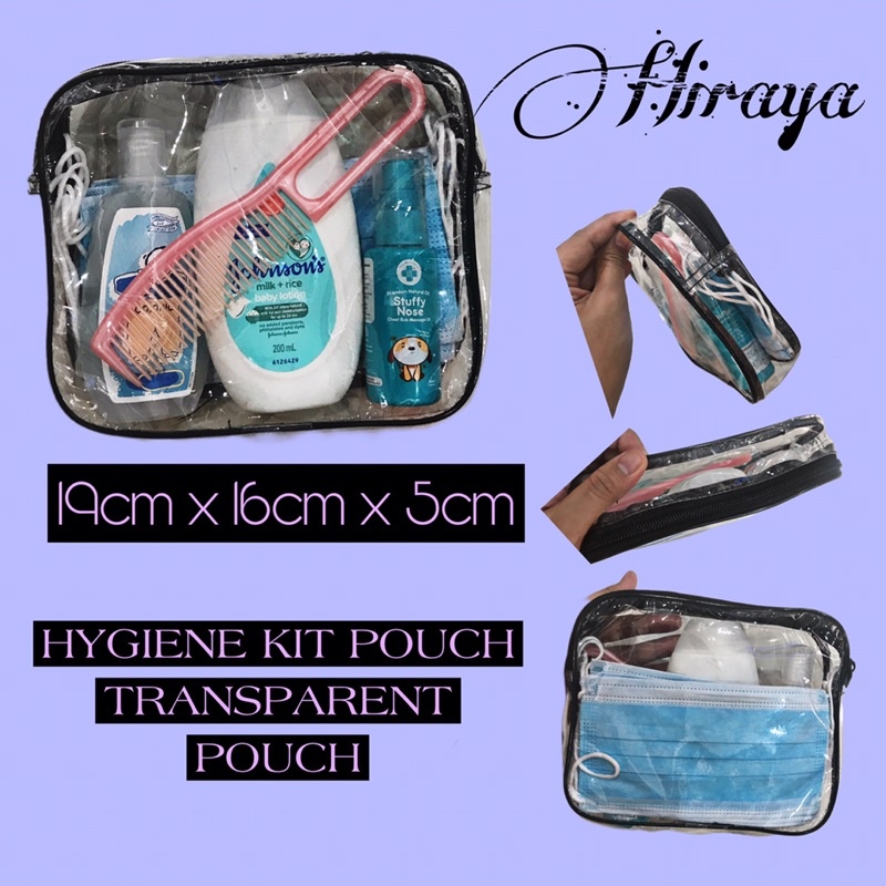 TRANSPARENT POUCH HYGIENE KIT POUCH PVC | Shopee Philippines
