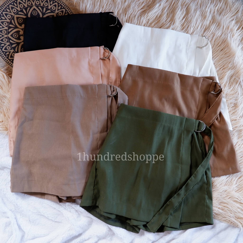 100shoppe Woven Buckle Skort | Shopee Philippines