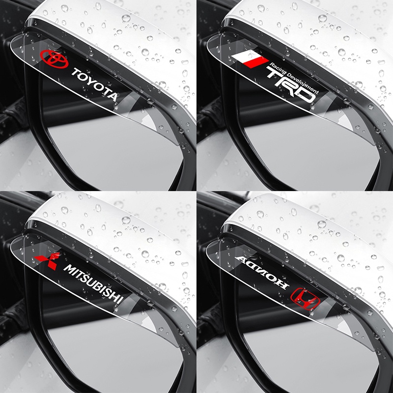 2Pcs Car universal Rear View Mirror Rain Guard transparency Rear View ...