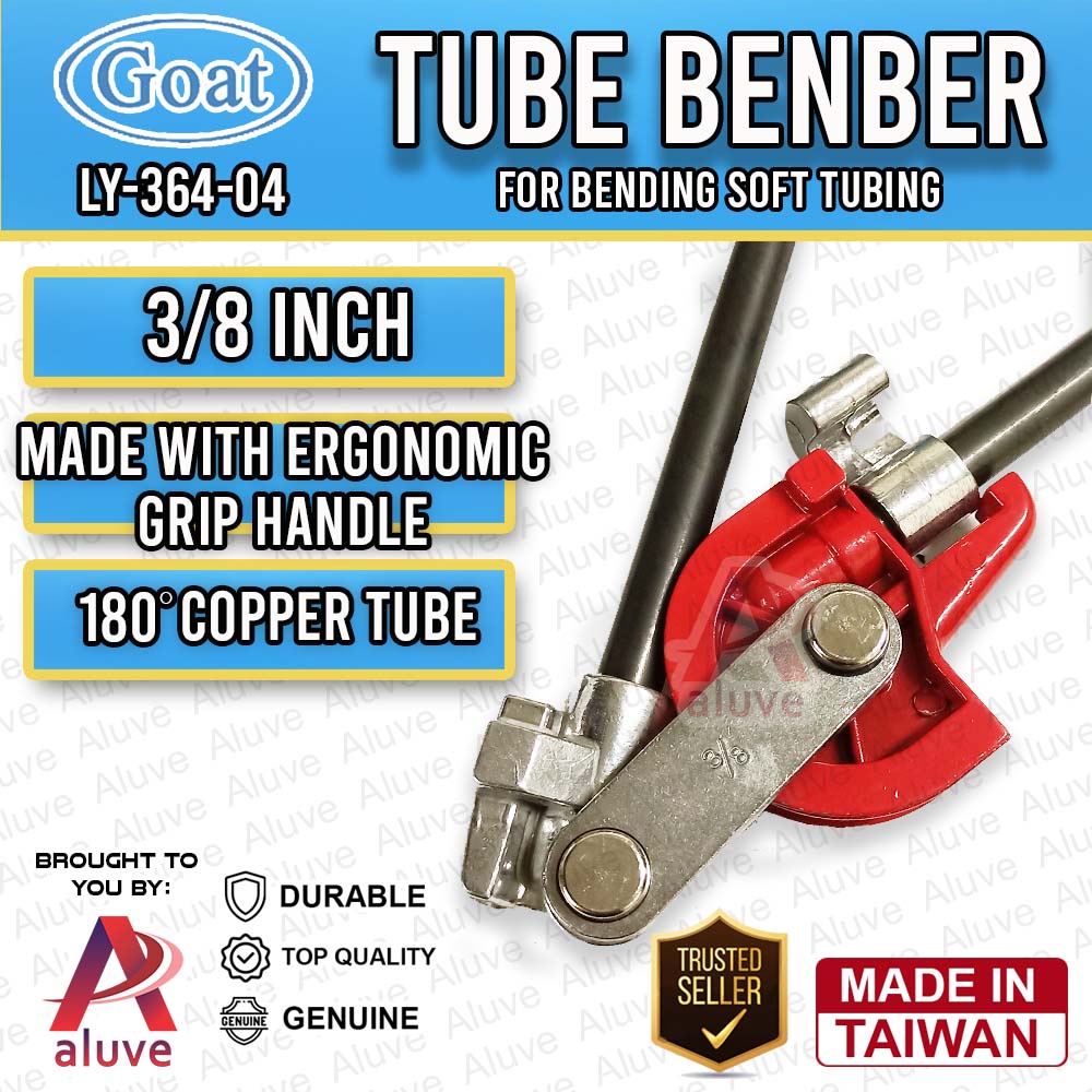 Goat Tube Bender 3/8 inch (9.5mm) Pipe Tubing Bender 180 Degree Tube ...