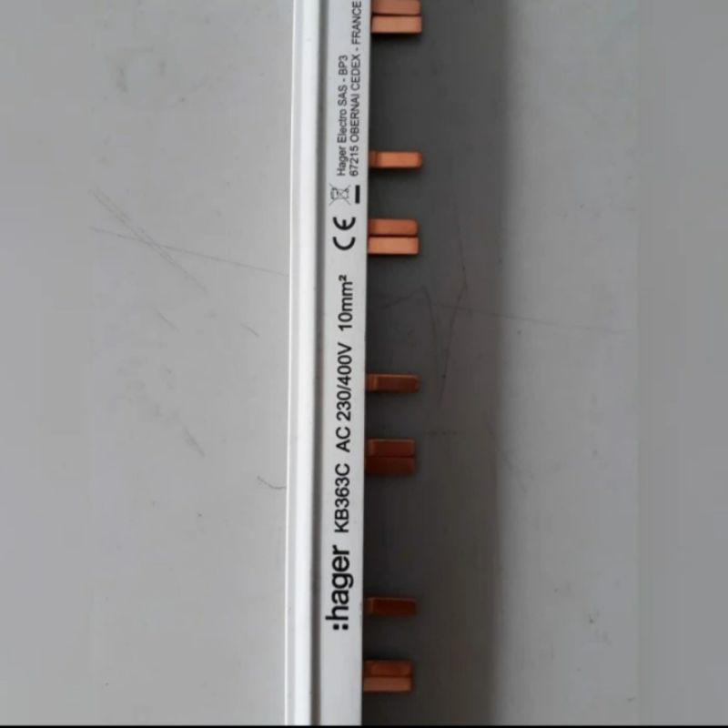Comb rail MCB Busbar Jamper 3 Phase Hager 3P 63A KB363C Hager | Shopee ...