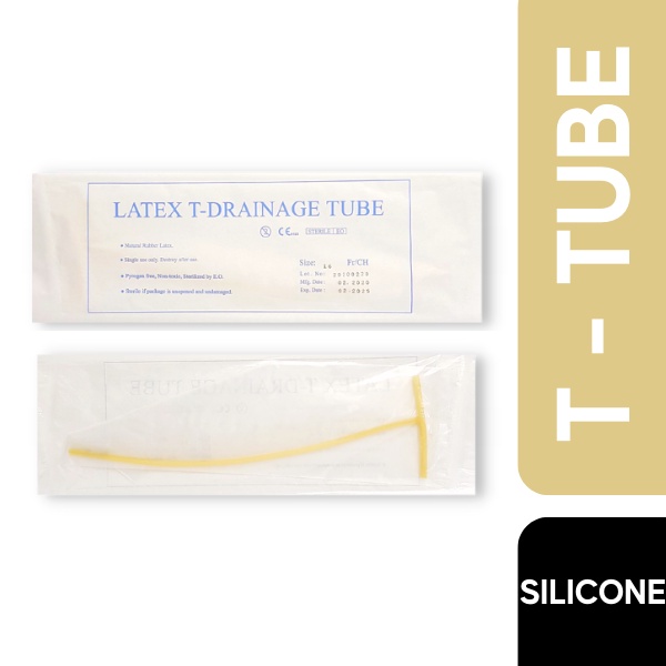 T-Tube Drain / Latex T - Drainage Tube (natural latex, and silicone ...