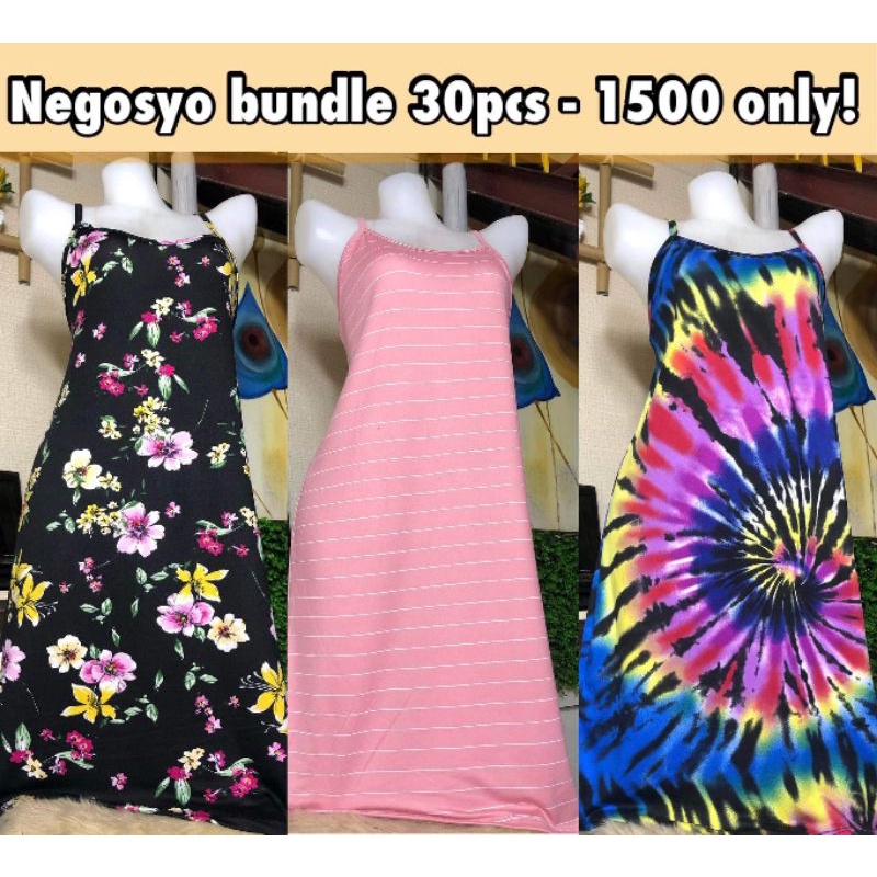 NEGOSYO BUNDLE Cotton Duster|Dress Pambahay (30PCS ASSORTED) | Shopee ...