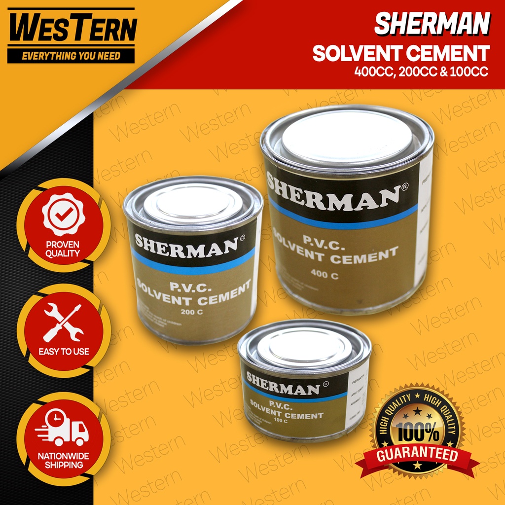 Sherman Solvent Cement 400cc 200cc 100cc | Shopee Philippines