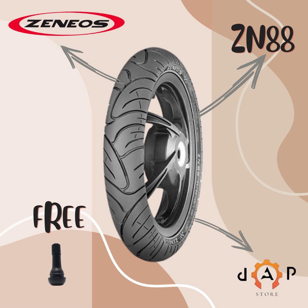 Matic RING 14/ZENEOS ZN88 90/80-14 TUBELESS Motorcycle Tires/BEAT ...
