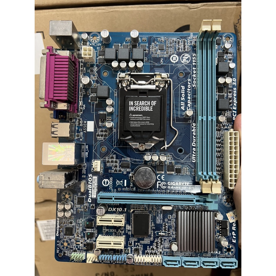 Old Gigabyte H61M Mainboard | Shopee Philippines