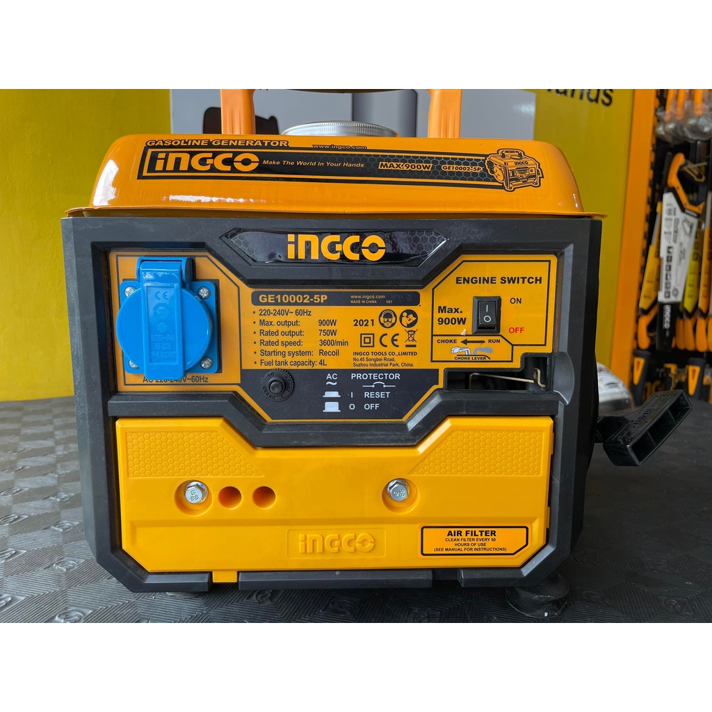Ingco Gasoline Generator 1KVA GE10002-5P* BL-PT TRUH | Shopee Philippines
