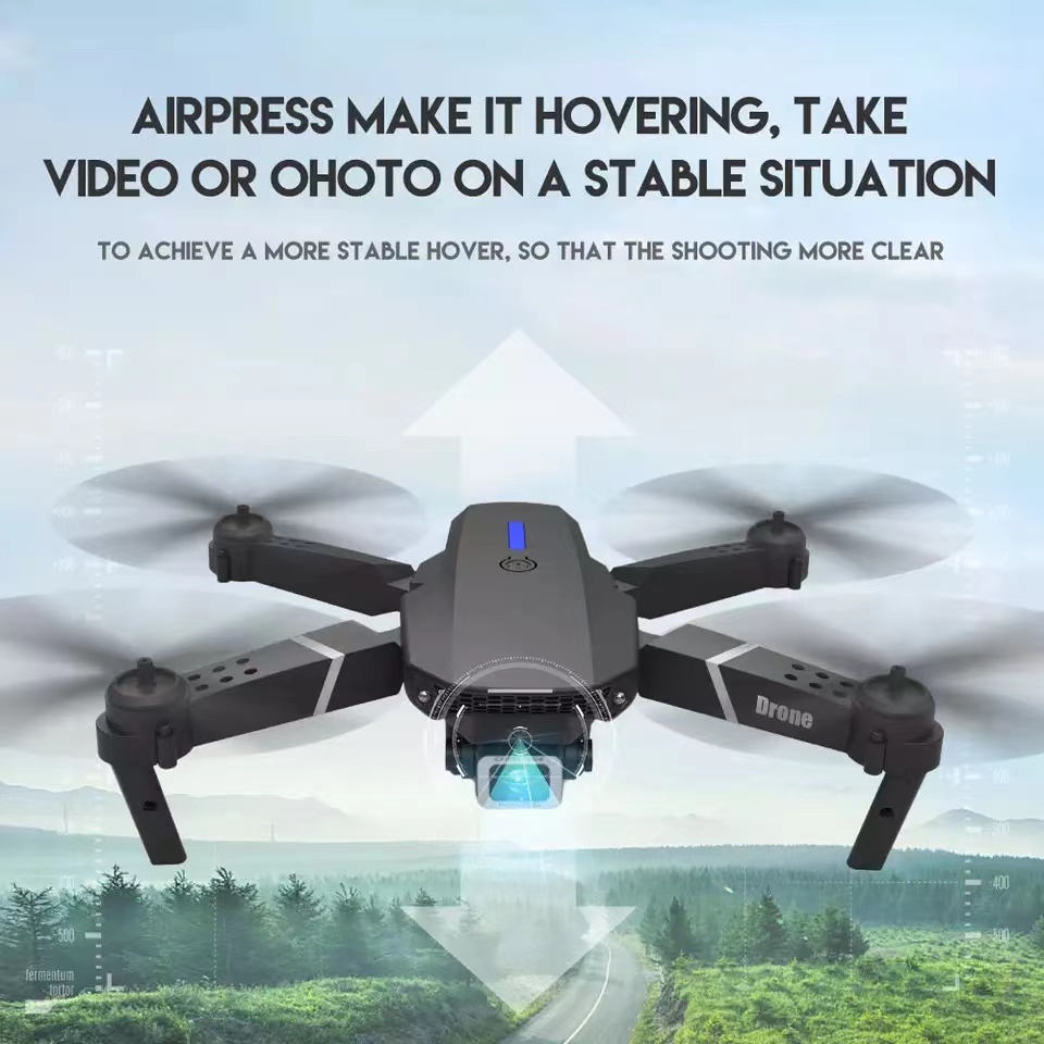 New E88 Pro UAV wide angle HD 4K dual camera height fixed Wifi RC ...