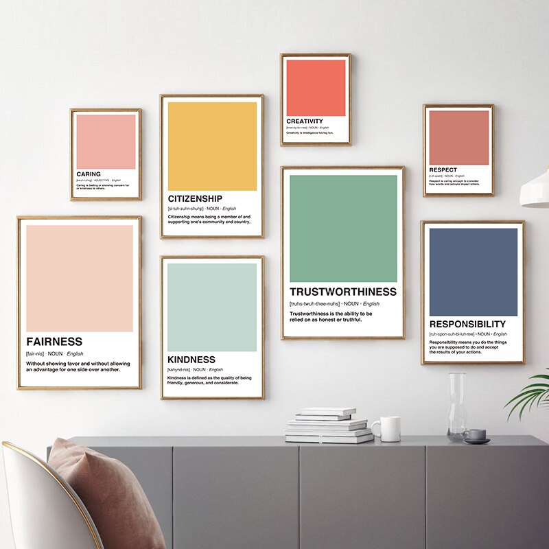 Pantone Colors Wall Art Prints Home Decor Modern Nordic Art Aesthetic ...