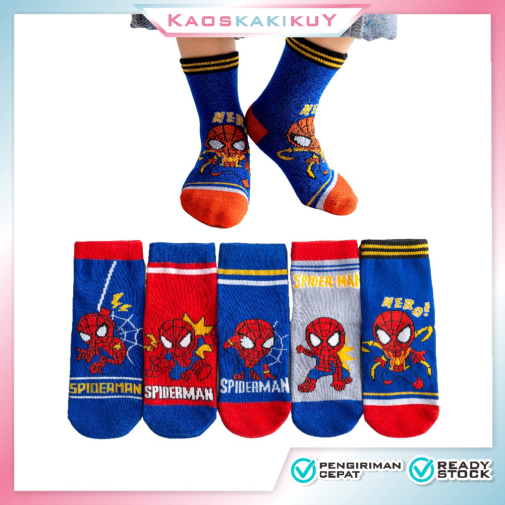Spiderman Motif Children's Socks/Marvel Superhero Socks/Cute Baby Socks ...