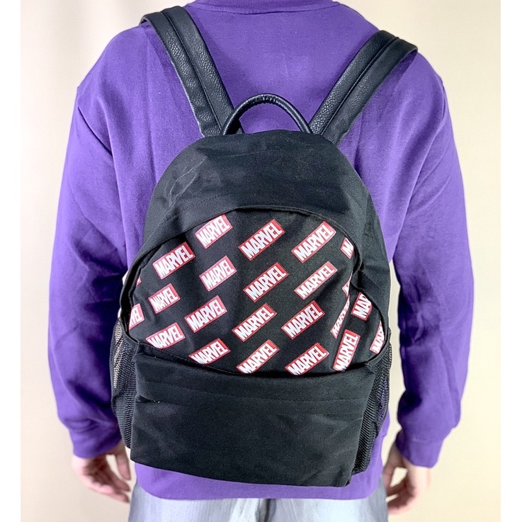 TYPO Backpack Original Marvel Edition Black Canvas Zipper Backpack ...