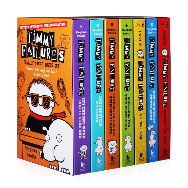 7 Books/Set Timmy Failure Book Collection Series Kids English Reading ...