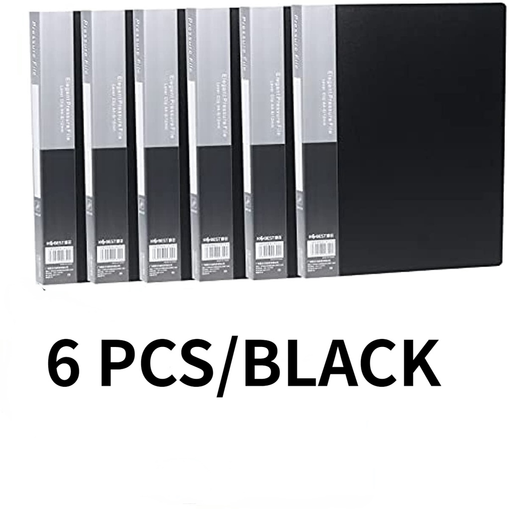 6 Pack Punchless Binder Portfolio Clipboard Strong Clip File Folder ...