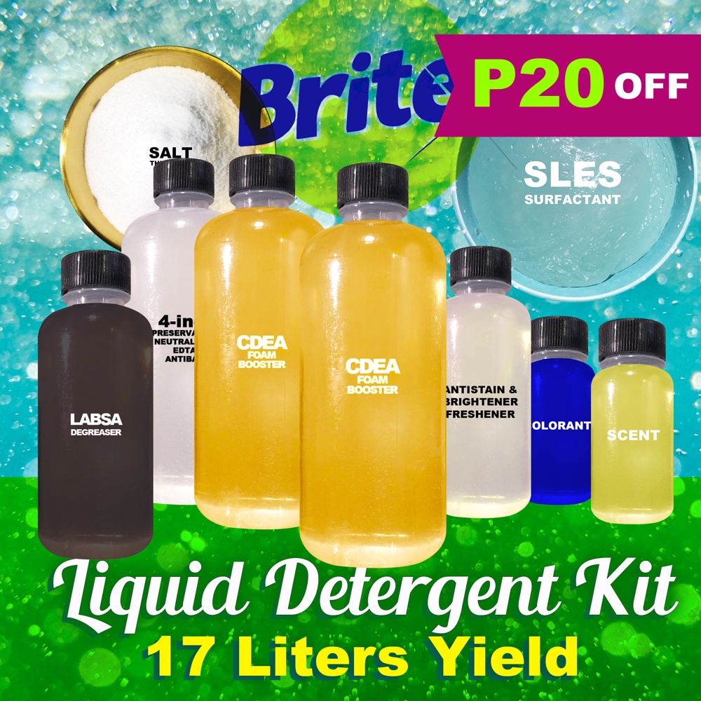 Liquid Detergent Kit DIY - by BritePH (17Liters Yield) | Shopee Philippines