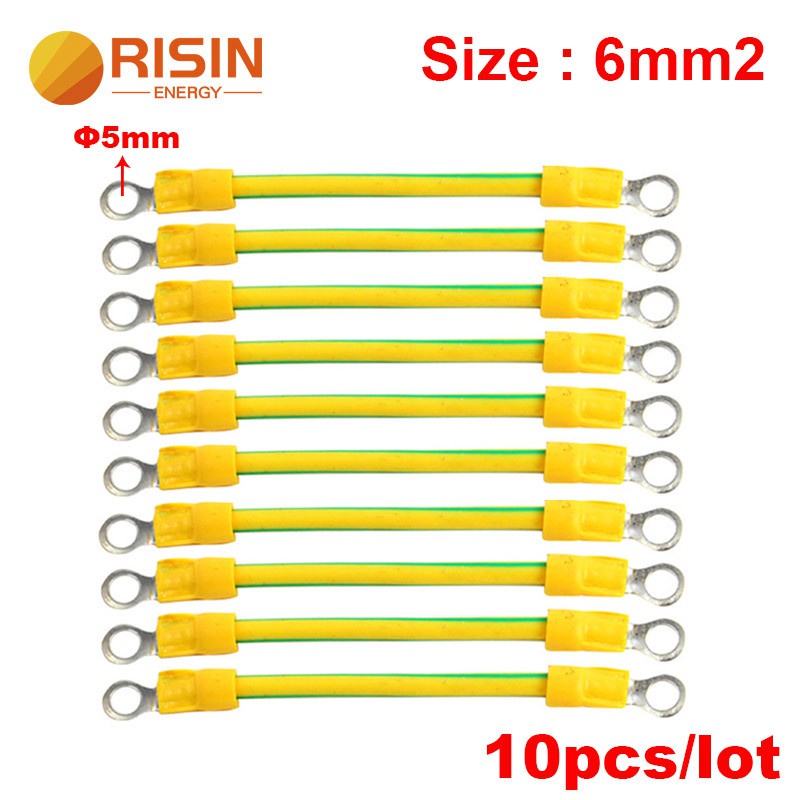 High Performance RISIN Solar PV Module Earthing Jumper BVR Yellow Green ...