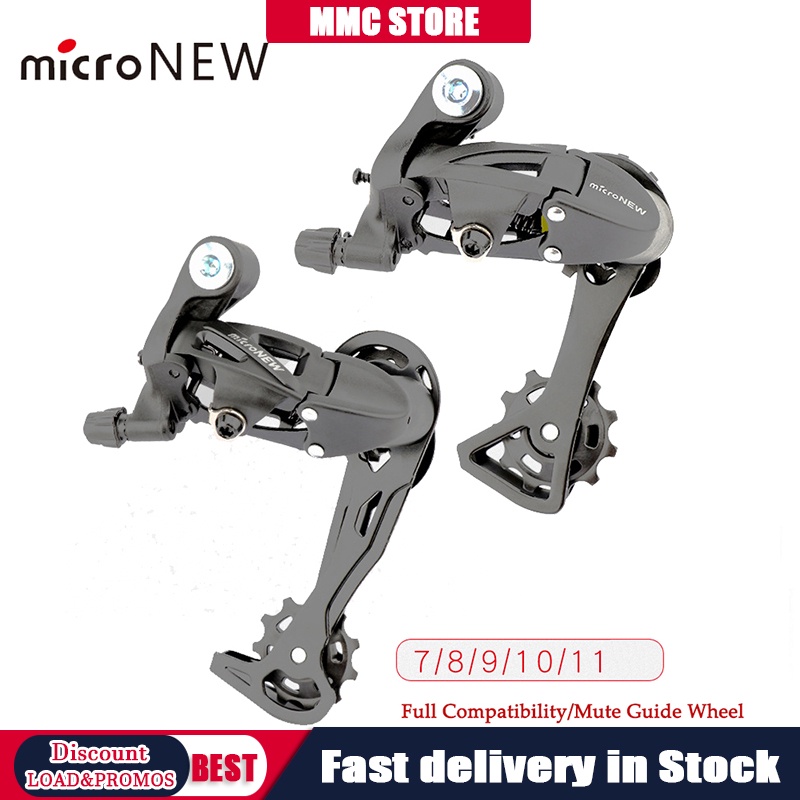 microNEW Mountain/Road Bike Transmission Bicycle Pulley Replacement 789/10/11 Speed MTB Rear Der ...