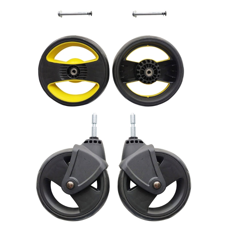 MY* Universal Stroller Wheels Baby Trolley Wheels Baby Cart Wheels ...