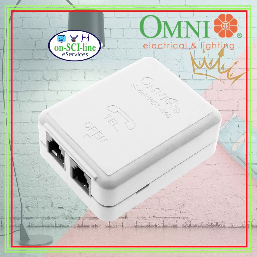 Omni Telephone Outlet Box 1 or 2 Line WST 005 WDT 005 | Shopee Philippines