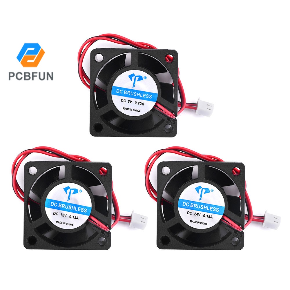Pcbfun DC 5/12/24V 2wires DC PC Computer Case Cooling Fan 0.15-0.20A 4/6/7/9cm | Shopee Philippines