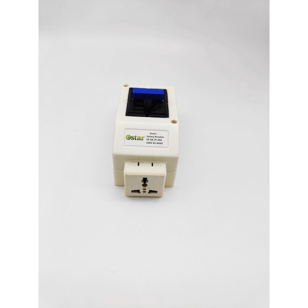 Ostar Safety Circuit Breaker with housing and with Socket/Outlet 15A ...