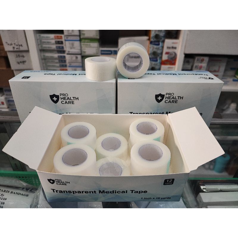 Surgical Tape, Transparent Medical Tape 1 inch x 10 yards (12 Rolls ...