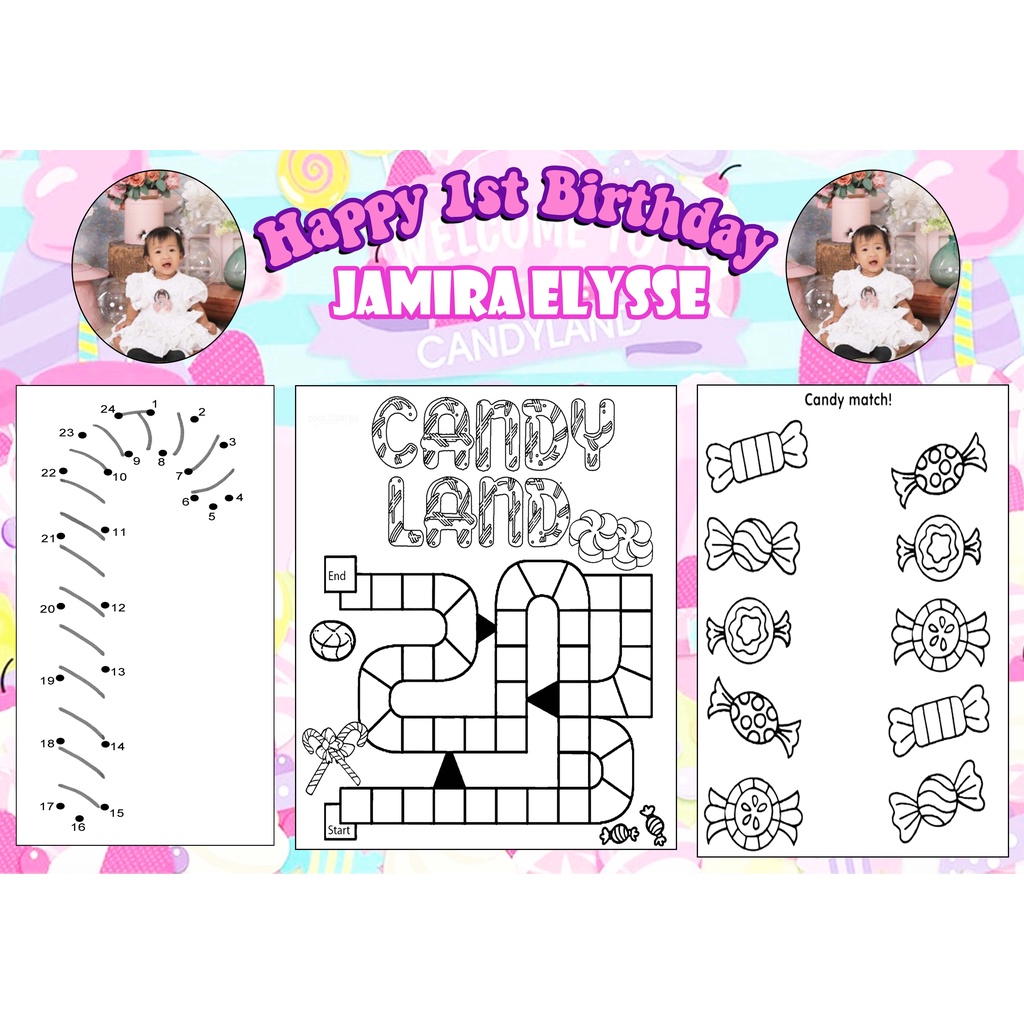 Personalized Placemat Activity for Birthday Party (All Theme Are ...