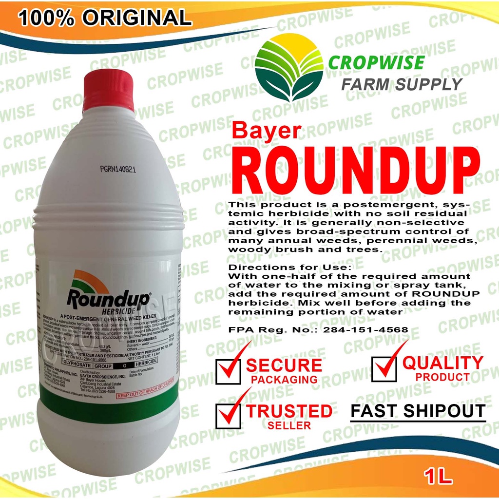 ROUNDUP 1 Liter Herbicide | Shopee Philippines