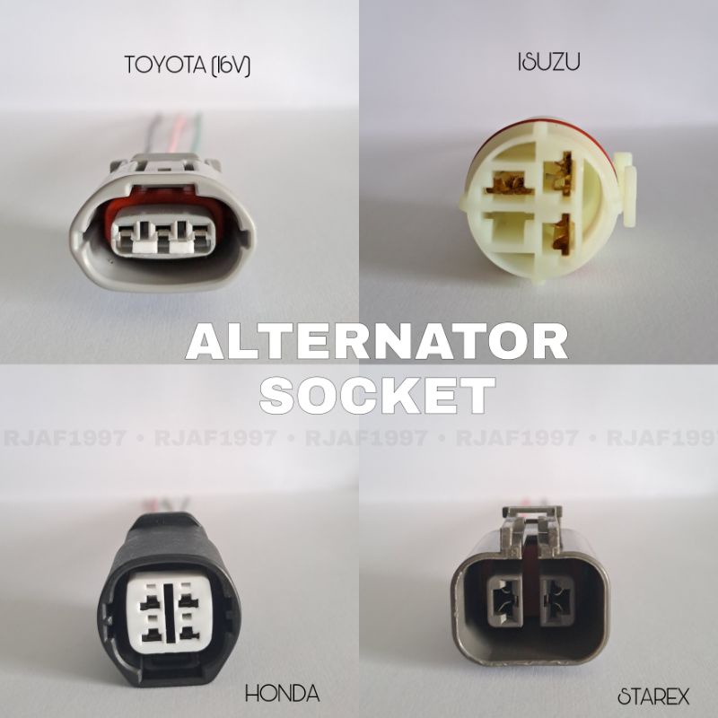 ALTERNATOR SOCKET FOR HONDA/TOYOTA/ISUZU/STAREX HEAVY DUTY JAPAN AUTO ...