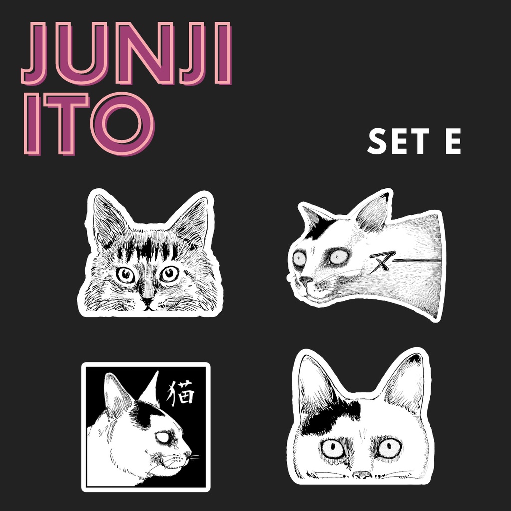 [SET]] Junji ito Manga stickers | matte laminated vinyl sticker | Tomie ...