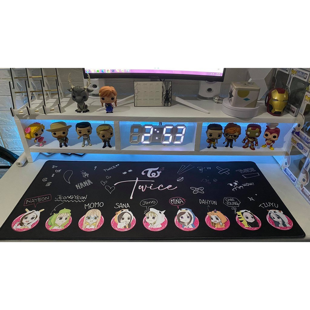 Twice Doodle Black - Customized Extended Gaming Mousepad (2 sizes ...