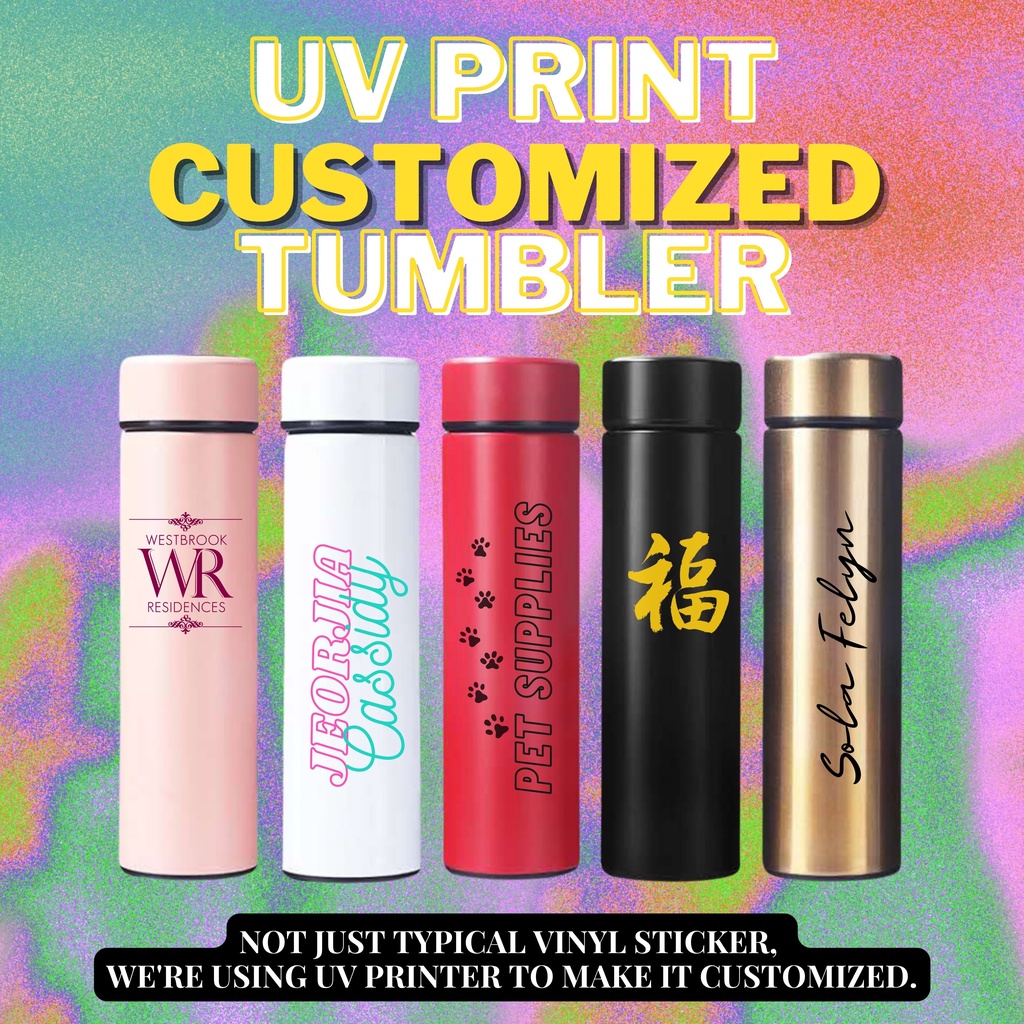 H&L Customized Vacuum Tumbler UV Print Personalized Tumbler Christmas ...