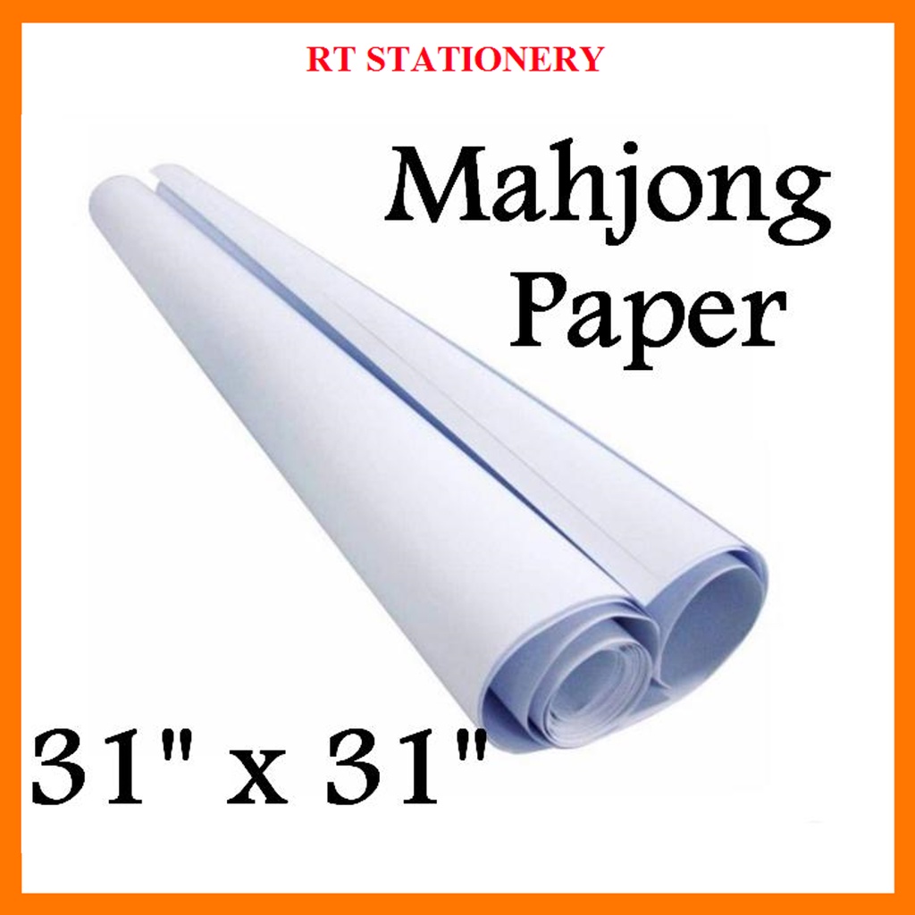 Multipurpose White Mahjong Paper/ Flip Chart Paper 31 x 31inch/ 80cm x ...