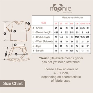 Noonie - Girls Set (2-12Y) - Blouse with Skort Skirt Shorts Ruffles ...