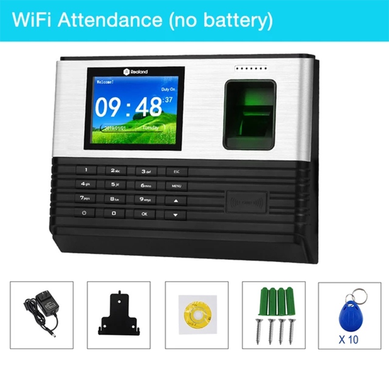 2.8inch Wifi RFID Biometric Fingerprint Time Attendance TCP/IP USB ...