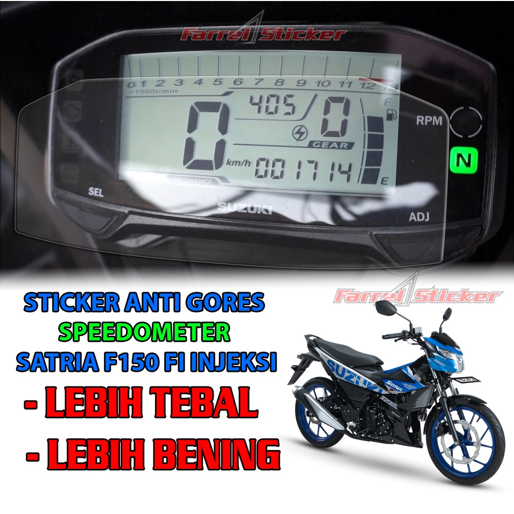 SATRIA FI SPEEDOMETER STICKER ANTIGORES SATRIA INJECTION STICKER gsx ...
